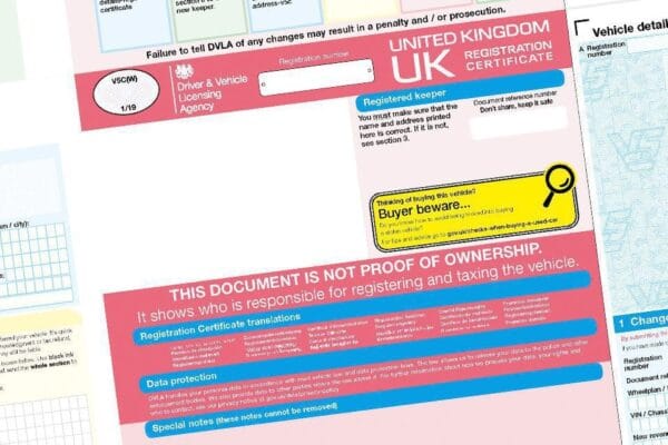What Is A Vehicle Log Book (V5C)? - Rated Driving